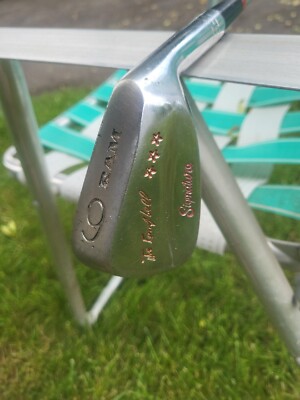 RAM Joe Campbell Signature 9 iron S Flex steel step shaft Golf Pride ...
