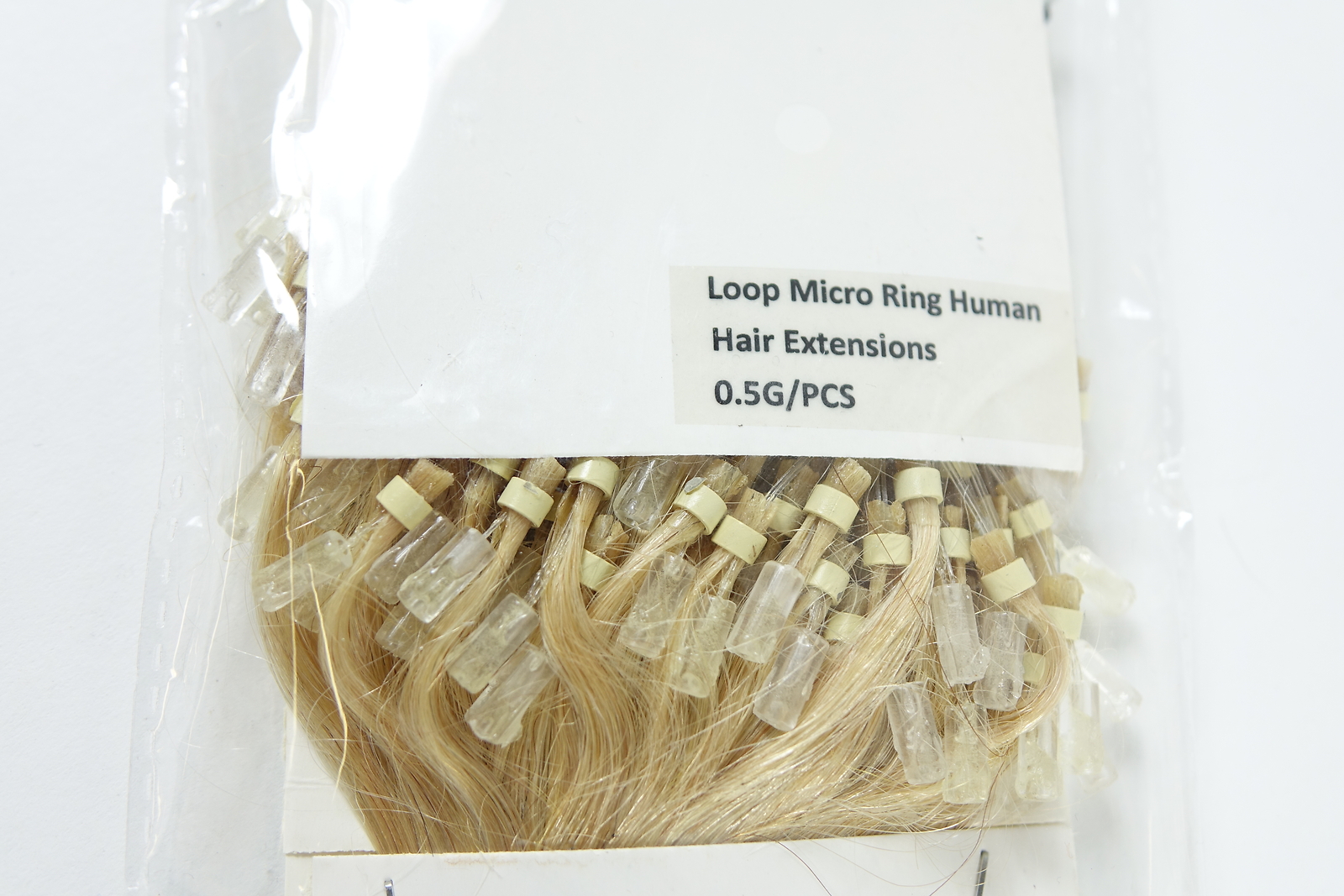 Loop Micro Ring Human Hair Extensions 0.5G/PCS Blonde | eBay