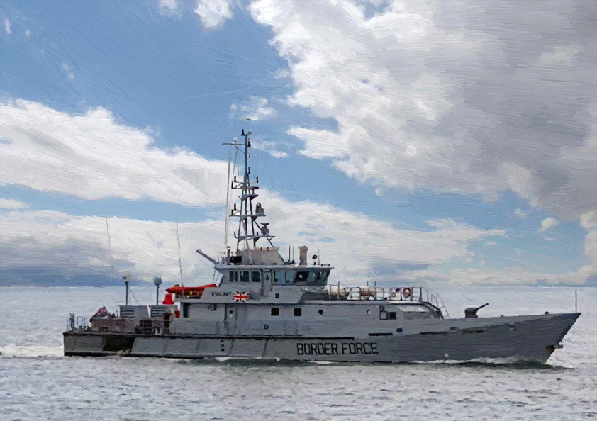 HMC VIGILANT - UK BORDER FORCE CUTTER - LIMITED EDITION ART (25) | eBay