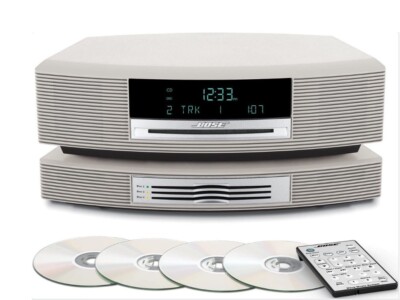 Bose Wave® Music System with Multi-CD Changer - Platinum White | eBay