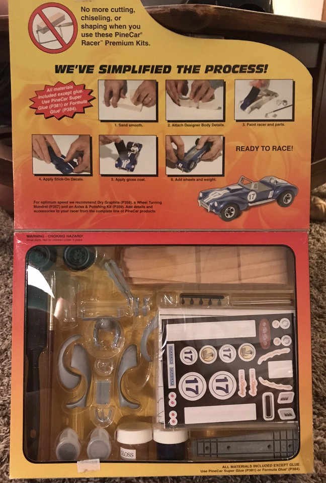 New Pine Car Derby Racer Premium Kit-Blue Venom, P3950 | eBay