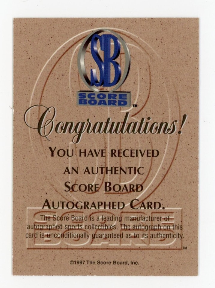 1997-98 Score Board Basketball Autographed Collection - John Thomas | eBay