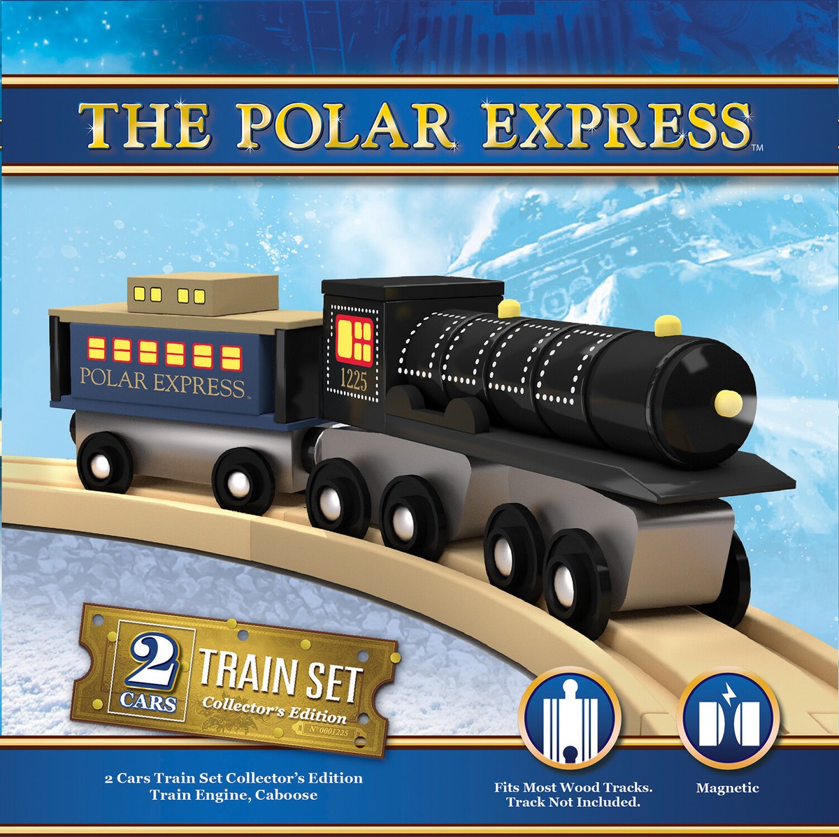 Polar Express Wooden Train Set
