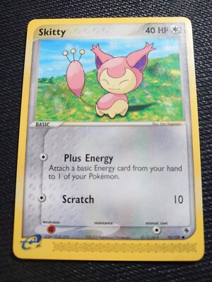 Pokémon TCG Skitty EX Ruby and Sapphire 70/109 Regular Common nm | eBay
