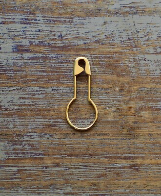 3/4” 14K Gold Bulb Safety Pin Gourd Calabash Earring | eBay Australia