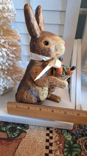 BROWN BUNNY FIGURINE RETIRED EASTER COLLECTIBLE BETHANY LOWE INSPIRED ...