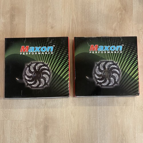 Pair of 12" Radiator Cooling Fans, 12V 80W, Push Pull Reversible, Two ...