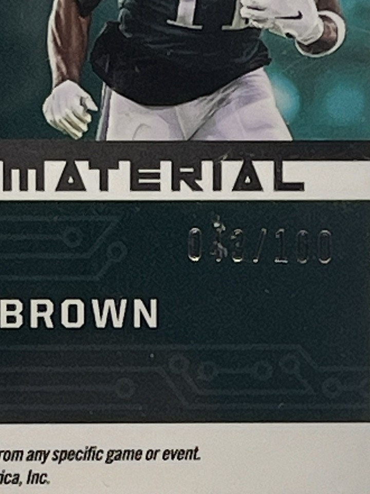 2022 Obsidian Matrix Material A.J. Brown Patch Auto /100🔥🔥🔥 | eBay