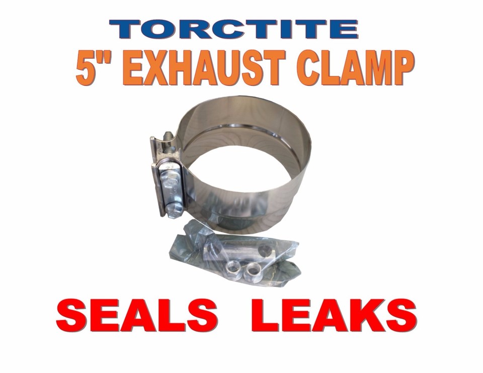 5" Torctite Stainless Exhaust Band Clamp Step Clamp Lap Joint | eBay