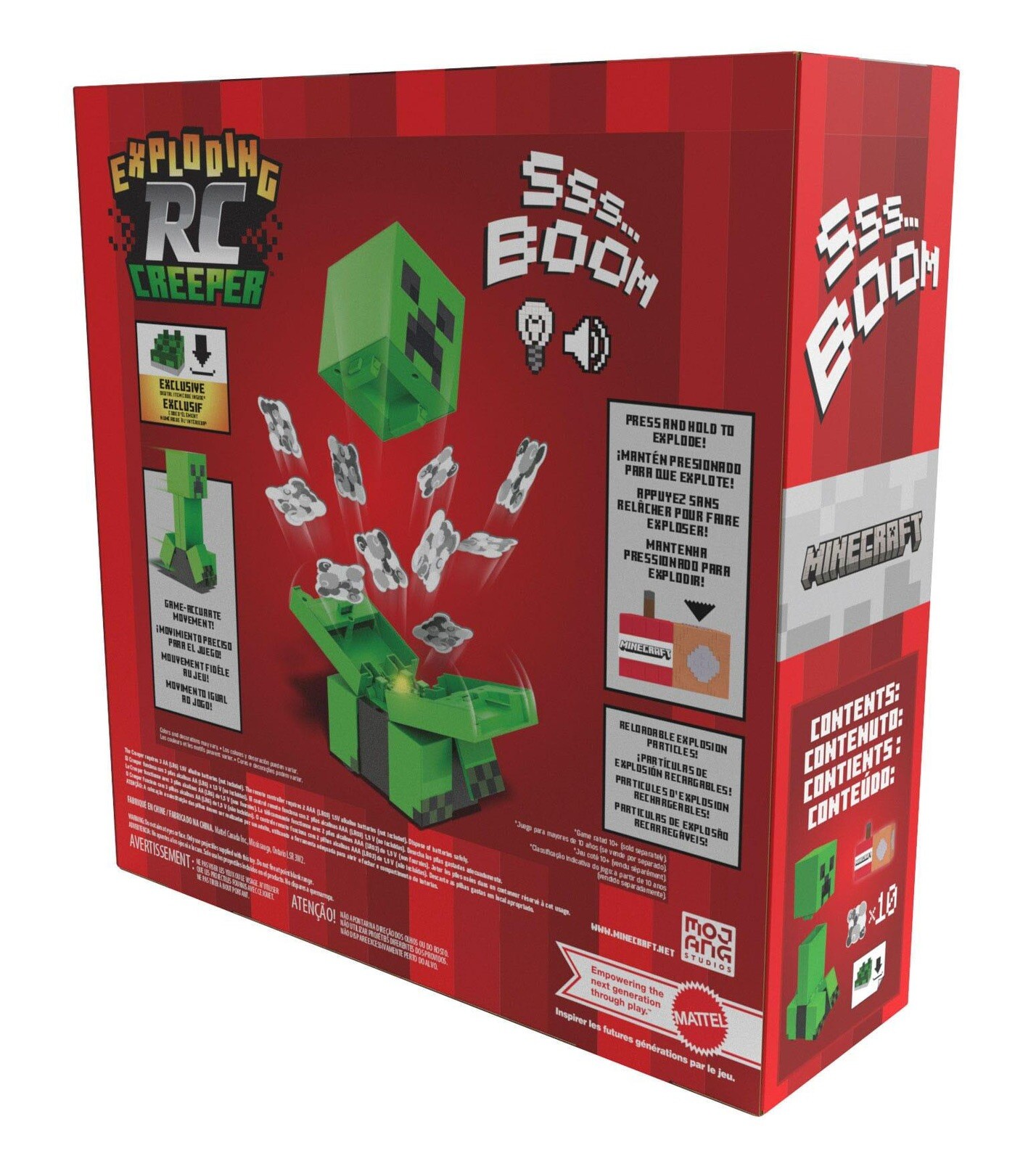 NEW Minecraft Exploding RC Creeper Car & DLC Code Mattel SHIPS TODAY