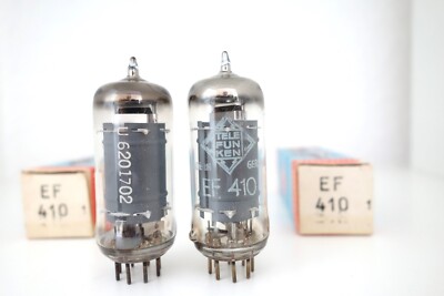 1 x NOS EF410, IMPROVED EF41, TELEFUNKEN, DIAMOND, OWN BOX, TESTED TUBE ...