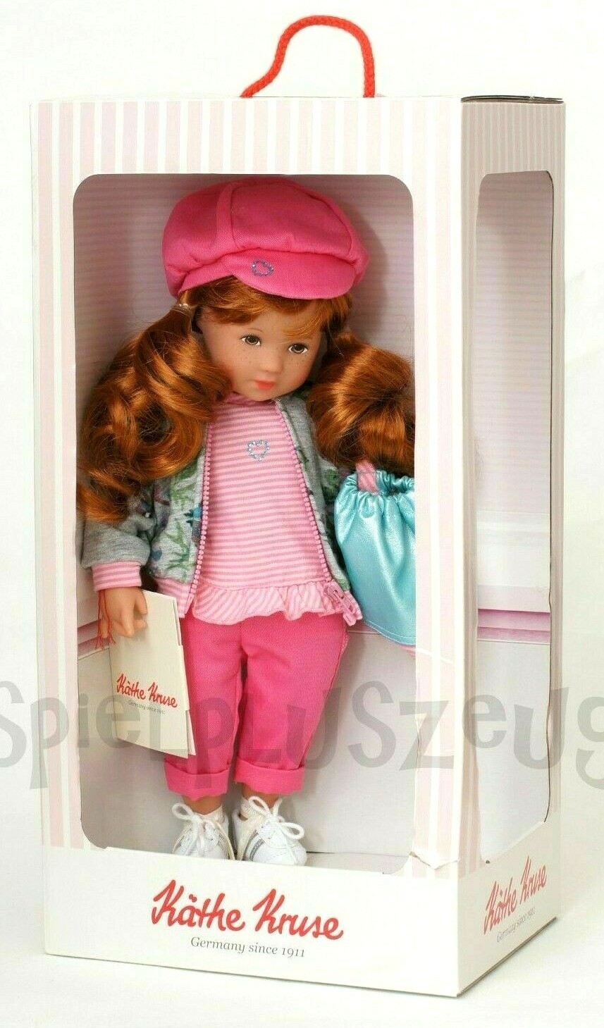 Käthe Kruse Glückskind Puppe Spielpuppe Pipi 39cm rote Haare Kupferrot ...
