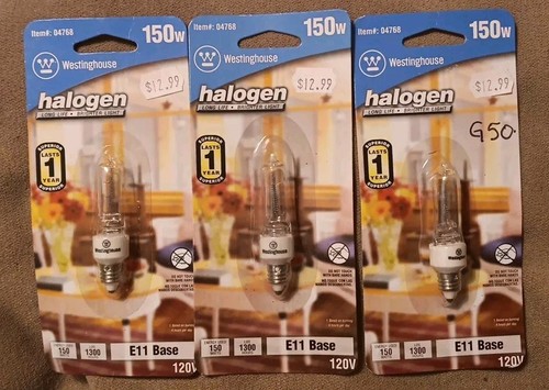 3 Westinghouse 150W Mini Candelabra (E11) Base Bulbs | eBay