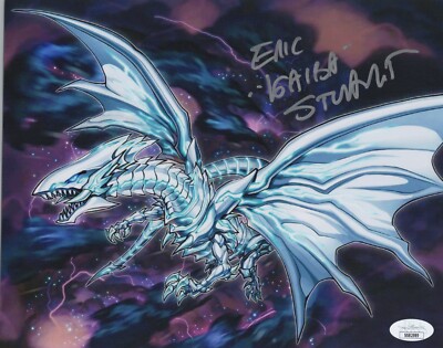 Yu-Gi-Oh- Eric Stuart signed Kaiba- Blue Eyes White Dragon 8x10 photo ...
