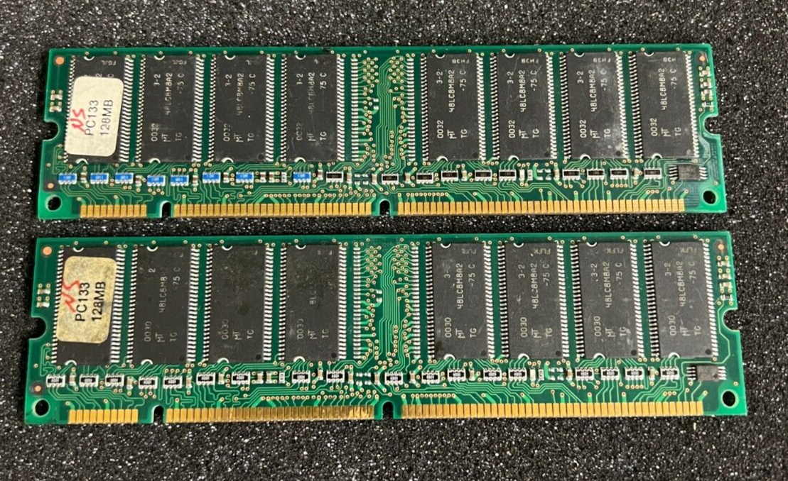 256MB Kit, 2 x 128MB PC133 MEMORY STICK - 48LC8M8A2 | eBay