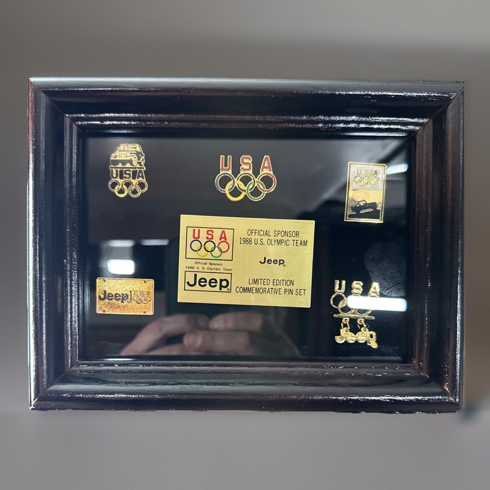 U.S. Olympic Team - 1988 Framed Commemorative Pin Set Official Sponsor ...