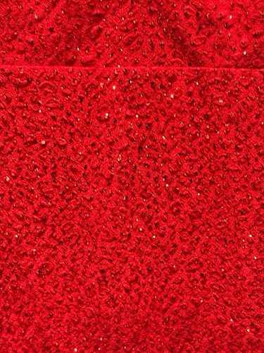 GUESS Ruby red sparkle dress LARGE low cut pit to pit 15in length 29in ...