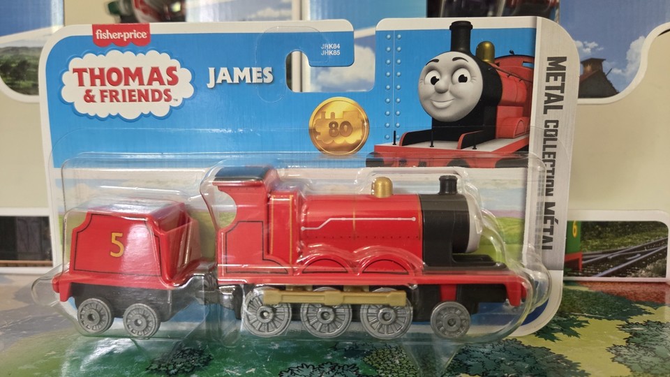Thomas And Friends 80th Anniversary Metal Collection Push Along James ...