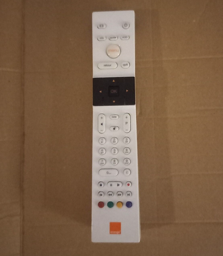 TELECOMMANDE RC1974104 ORANGE POUR DECODEUR TV UHD 87 86 | eBay
