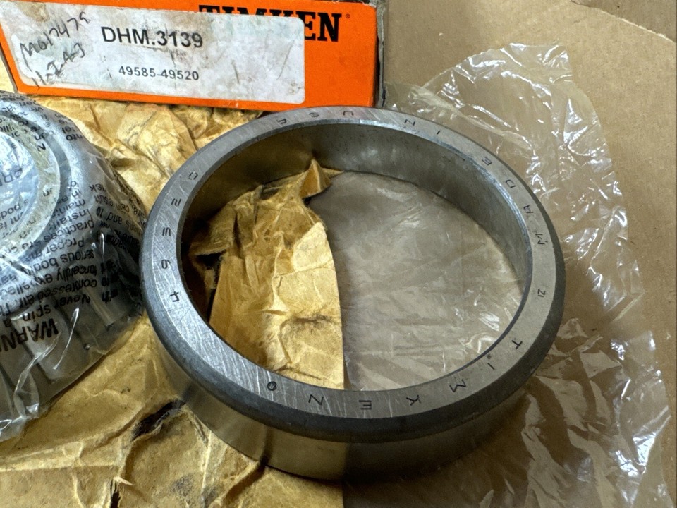 NEW Timken 49585 / 49520 Flange Taper Roller Bearing Cone & Cup - FAST ...