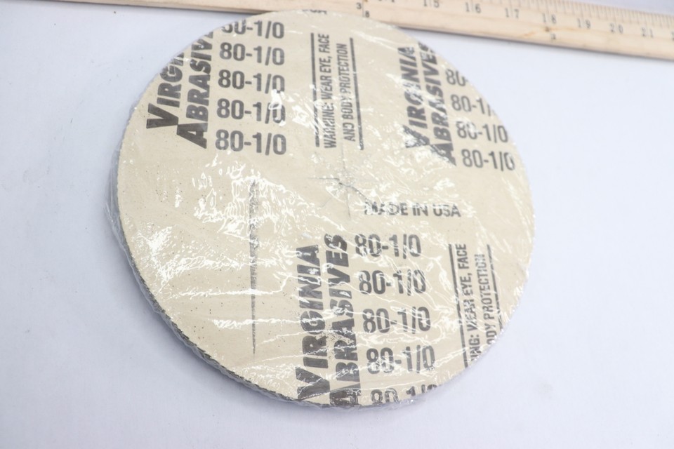 (10-Pk) Virginia Abrasives Saning Disc 80-1/0 7" OD | eBay
