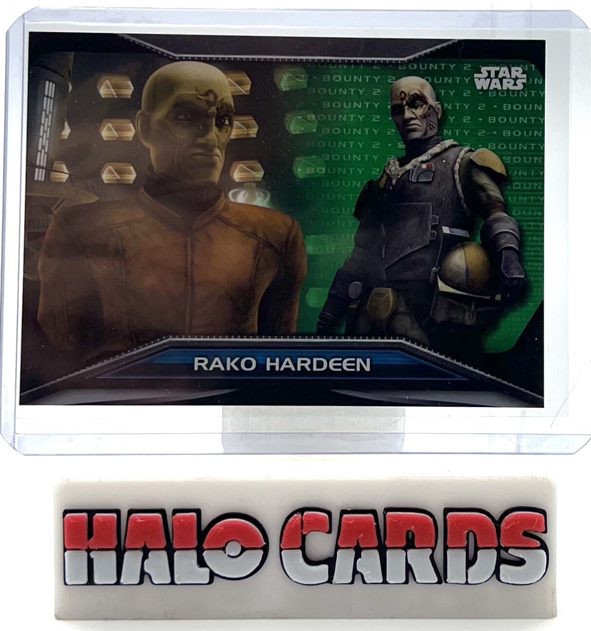 99/99 PACK FRESH 2021 STAR WARS RAKO HARDEEN Topps Bounty Hunters Green #B2-77 | eBay