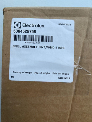 Frigidaire GRILL ASSEMBLY,LINT,W/MOISTURE - 5304529758 Genuine OEM | eBay
