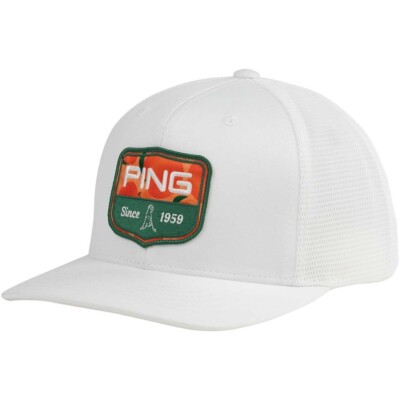 New 2024 Ping Limited Masters Heritage White Adjustable Snapback Hat ...