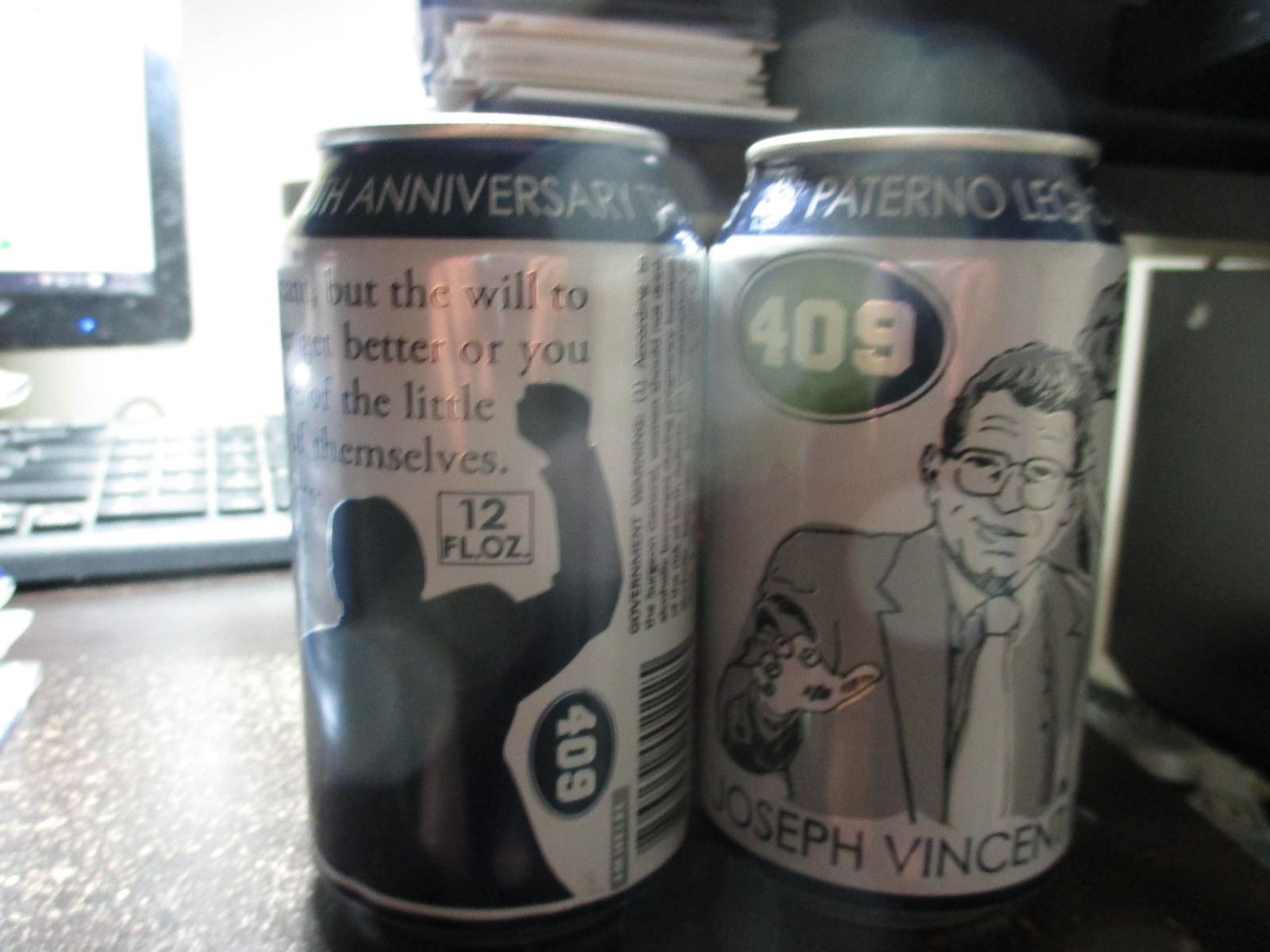 joe paterno beer cans 1 each,penn state football legacy series | eBay