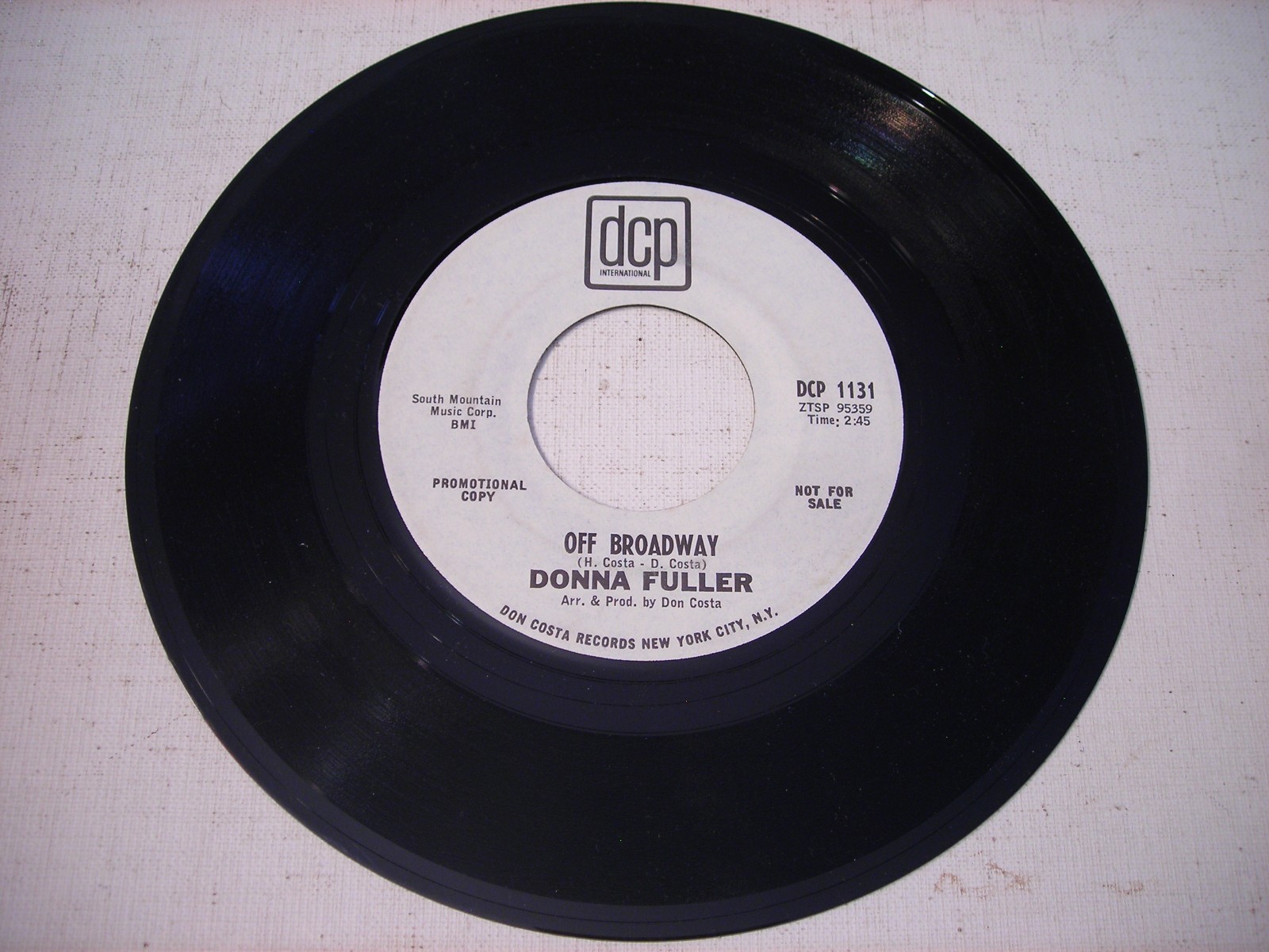 PROMO Donna Fuller Who am I? / Off Broadway 1964 45rpm VG++ | eBay