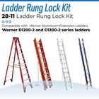 Aluminum Extension Ladder Locks for Werner 28-11 Rung Lock Kit ...