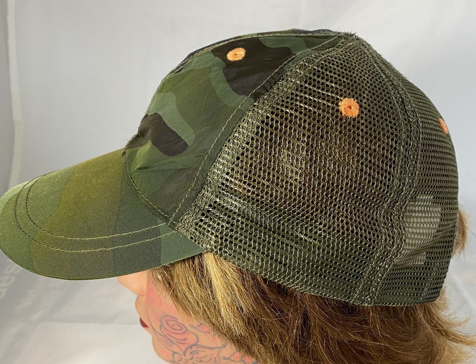 J Crew Crewcuts Youth Camoflauge Cap Mesh Green/ Brown Hat Size 6 5/8 ...