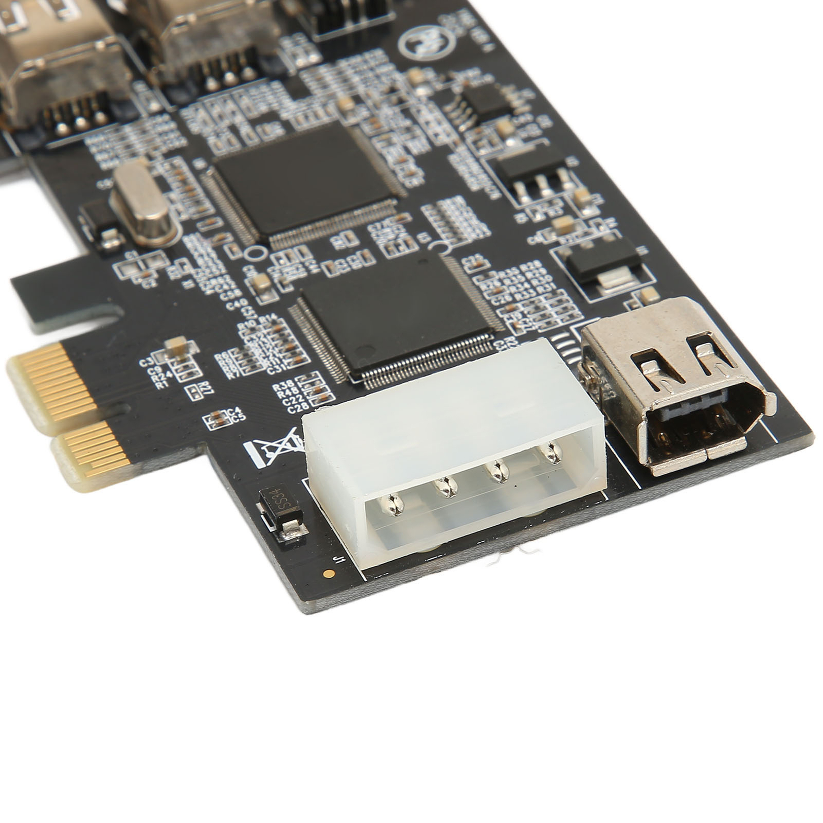 Firewire Adapter Card PCIEx1 To Four Port IEEE 1394A Adapter Riser Card ...