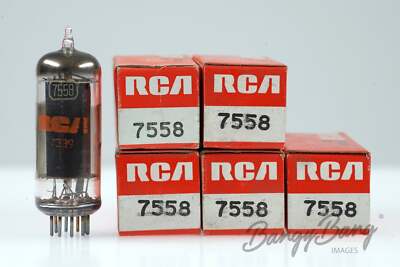 5 Vintage RCA 7558 Noval Beam Power RF Audio Vacuum Tube Valve ...