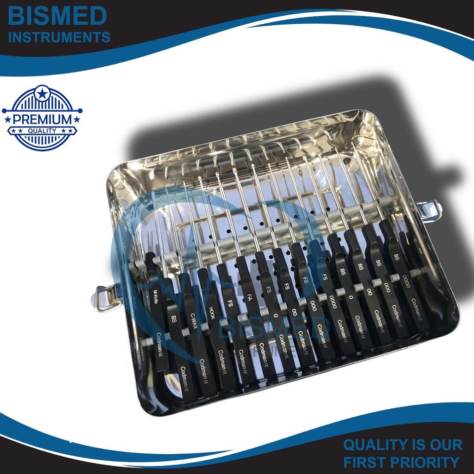 Lot Of 14 Codman Microdiscectomy Karlin Cervical Curettes Set w Tray | eBay