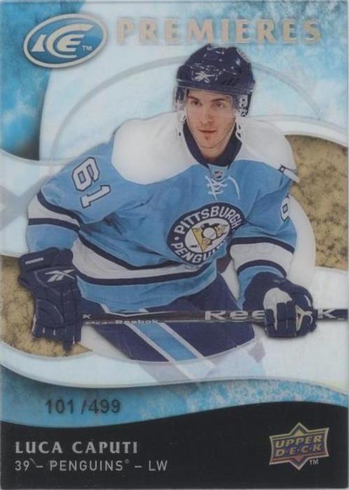 2009-10 Upper Deck Ice - Ice Premieres Luca Caputi #144 /499 (RC) for ...