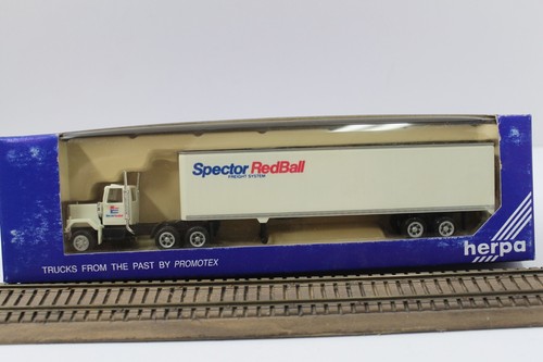 Herpa 6085 Tractor & 48' Trailer Spector Red Ball HO Scale NIB ...