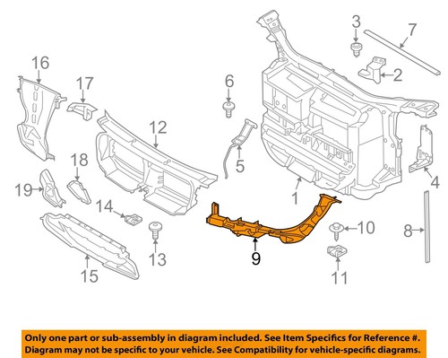 BMW OEM 13-15 X1 Radiator Support-lamp Bracket Right 51642990180 for ...