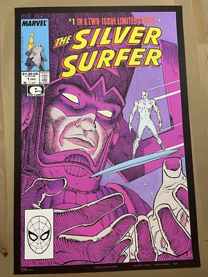 Silver Surfer Parable screen print poster by Mobius Mondo art print ...
