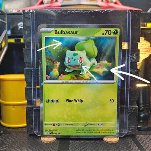 Bulbasaur HD Swirl Ink Error 151 Promo Holo SVP046 Scarlet & Violet ...
