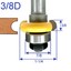 1pc 1/2" shank 3/8" Diameter w/Top Bearing Flute Router Bit ...