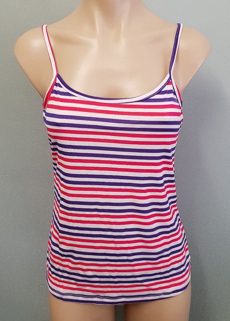 BNWT Sz 16 Womens Cocolatte Brand Pink Purple Spaghetti Strap Singlet ...
