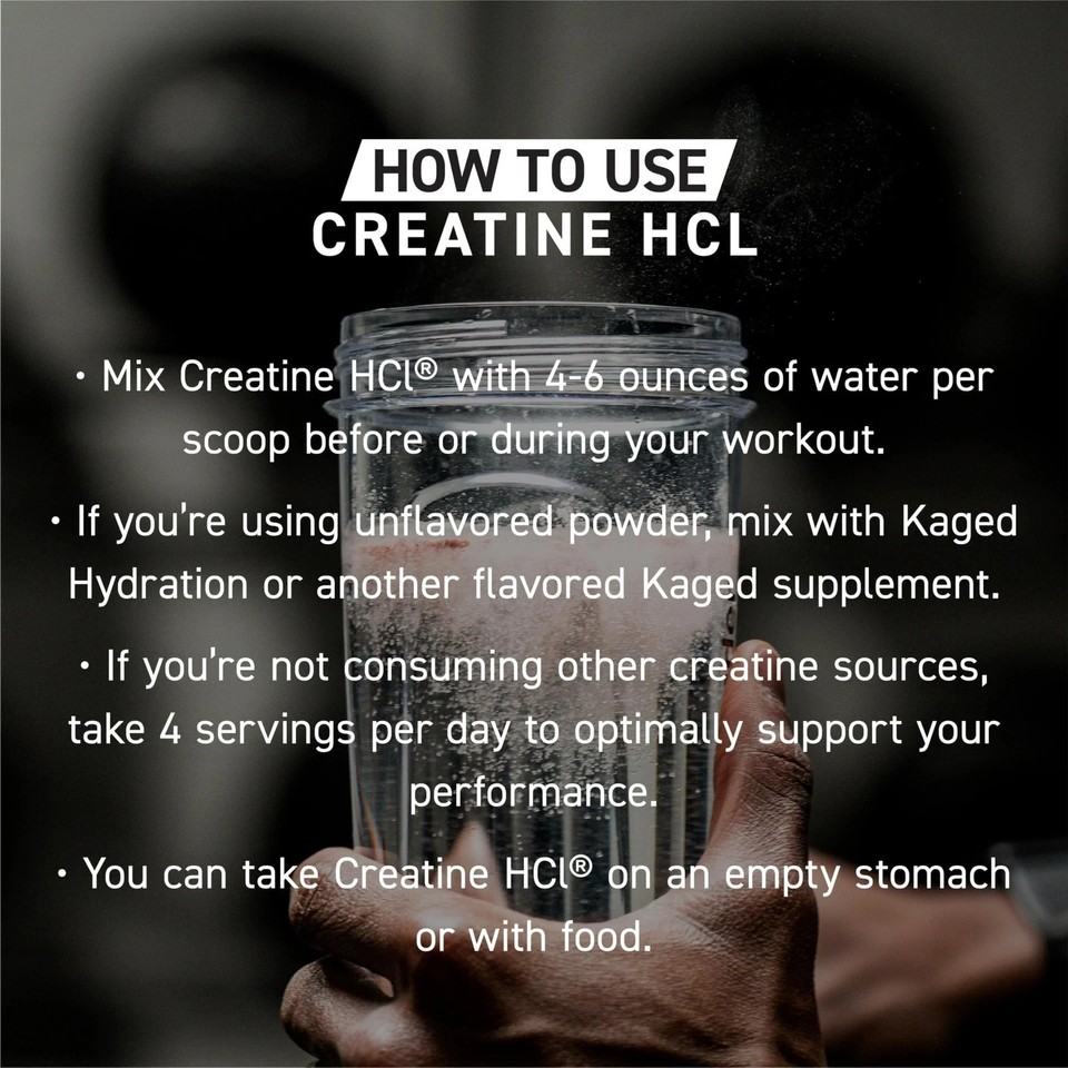 Kaged Creatine HCl Capsules | 7X Concentrated vs Mono | Muscle Building ...