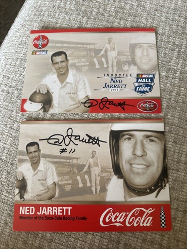 Lot Of 2 Signed Ned Jarrett Original Postcards | eBay