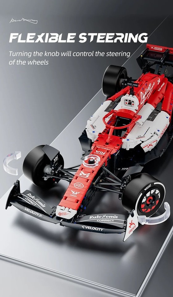F1 1:8 Race Cars Building Sets 1768PCS MOC Building Blocks Car Model ...