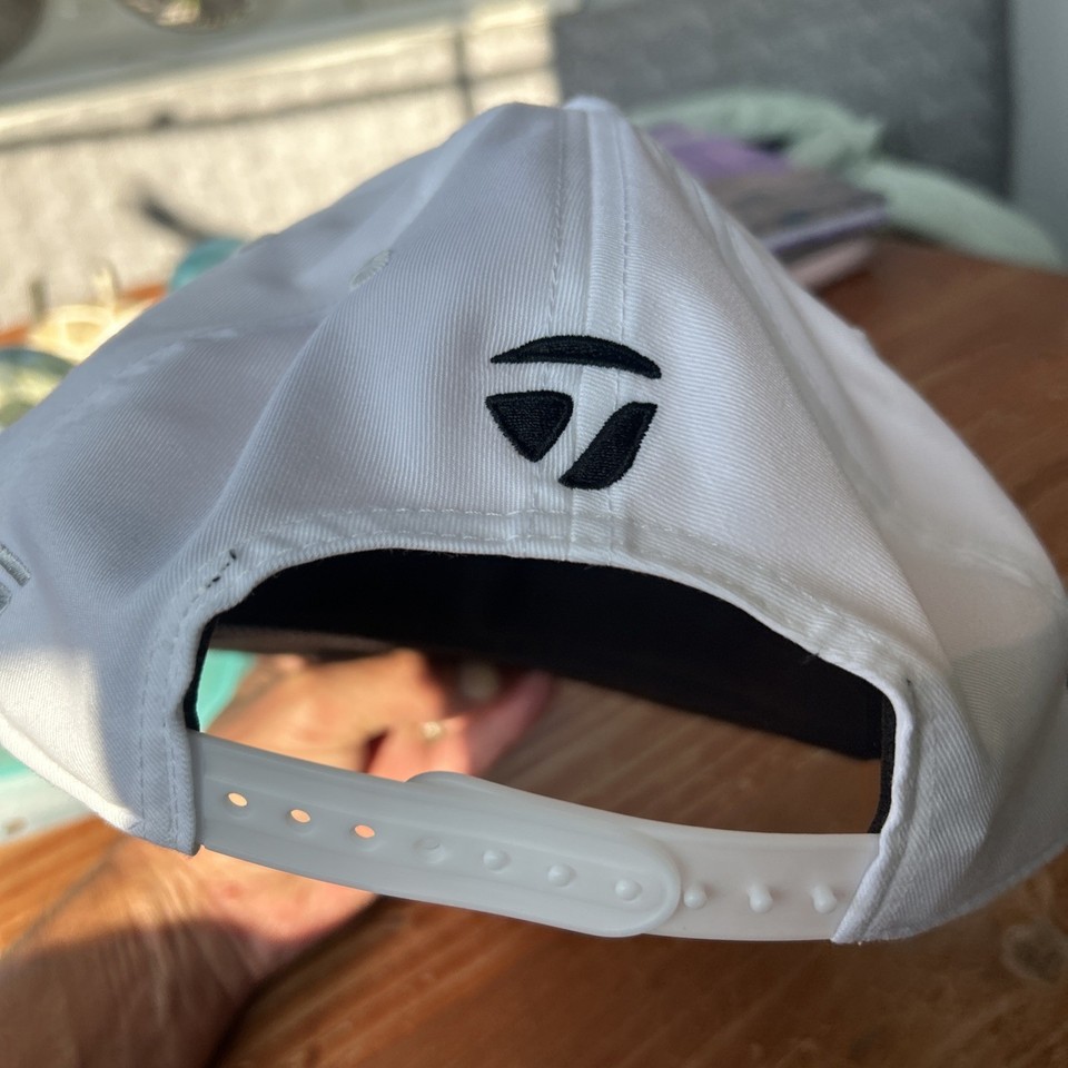 TaylorMade Tour Flat bill Qi35/TP5 White Adjustable Golf Hat Cap - New ...