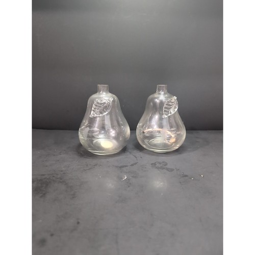 Princess House Pear Oil Lamp Set, Clear Heritage Blown Glass, 4" H ...