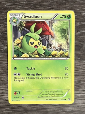 Swadloon 2/101 - Noble Victories - Uncommon - Pokemon Card - | eBay
