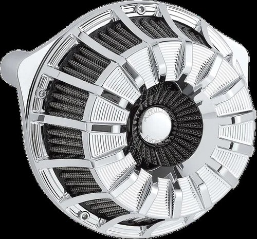 AN Inverted Air Cleaner Filter Kit 15 Spoke Chrome Harley Road Glide ...