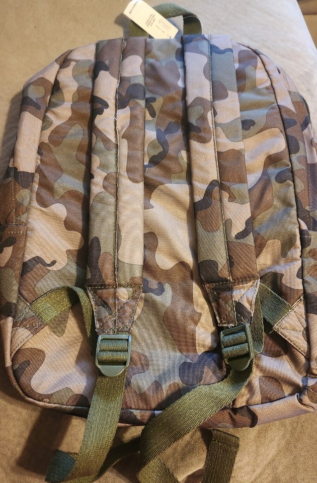 New Old Navy Camouflage Laptop Backpack Army Green One Size Recycled | eBay